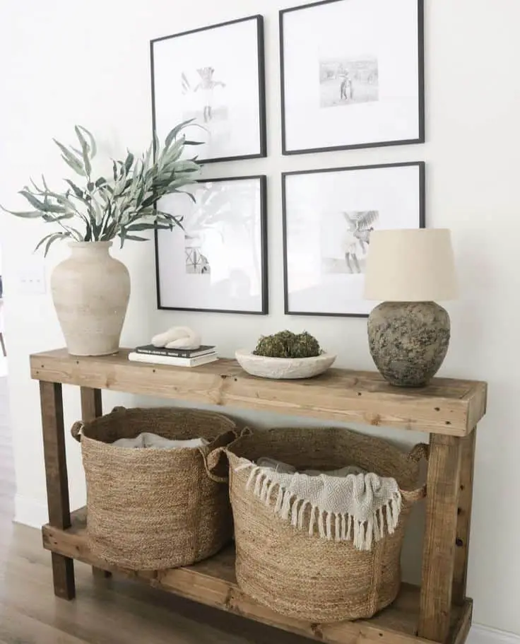 40 Entry Table Decor Ideas (Easy Ways To Make It STUNNING) - hip&home