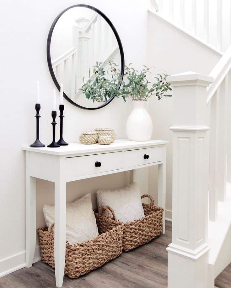 40 Entry Table Decor Ideas (Easy Ways To Make It STUNNING) - hip&home