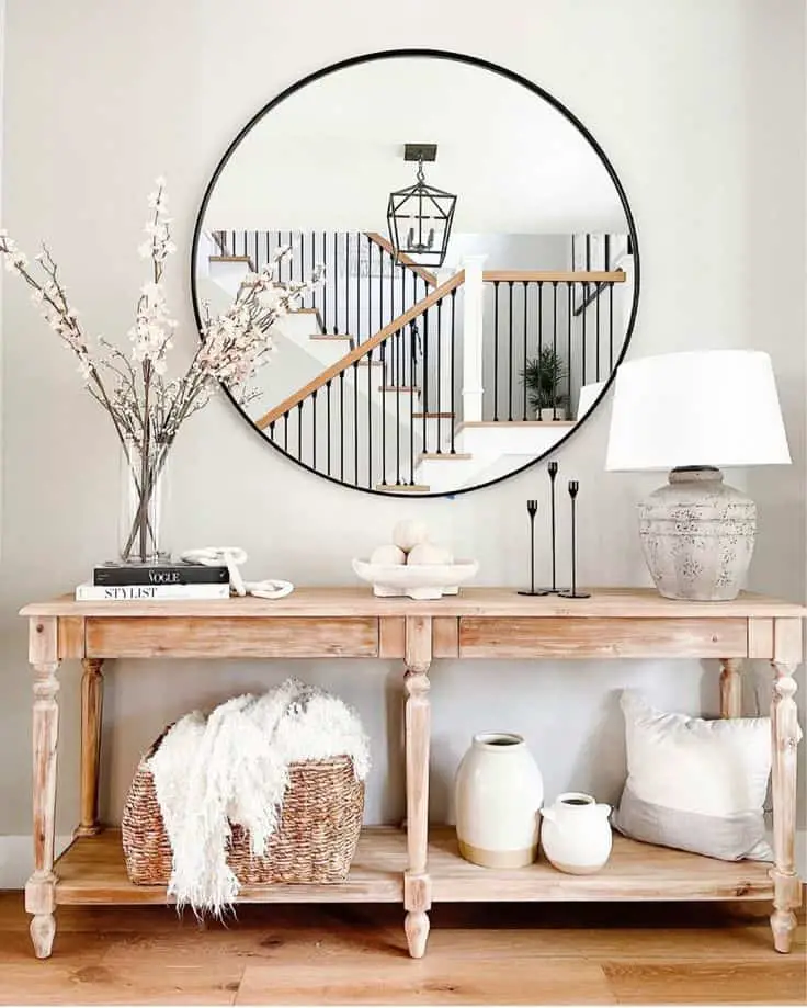 40 Entry Table Decor Ideas (Easy Ways To Make It STUNNING) - hip&home